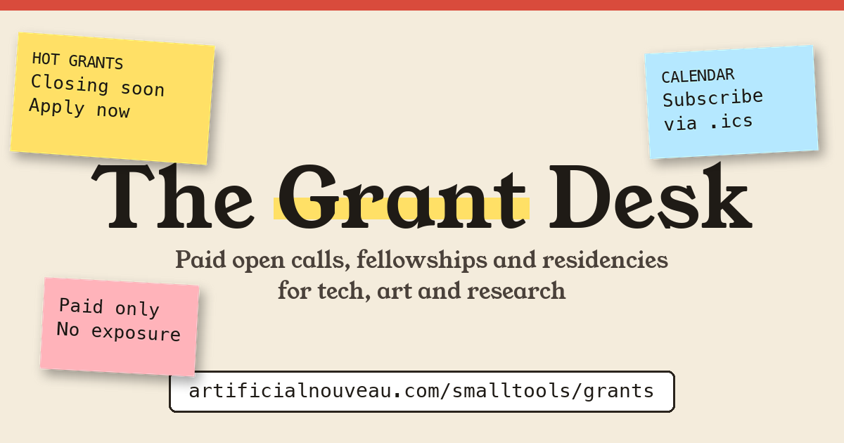 Grants, Fellowships and Residencies (Remote) | The Grant Desk